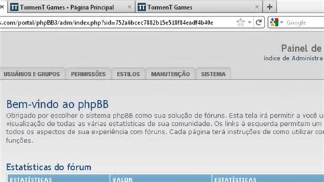 [] instalar style no phpbb3 youtube