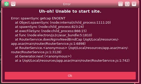 SpawnSync Getcap ENOENT On Debian 11 Not Localhost Mode Support