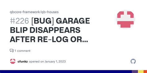 [bug] Garage Blip Disappears After Re Log Or Restart · Issue 226 · Qbcore Framework Qb Houses
