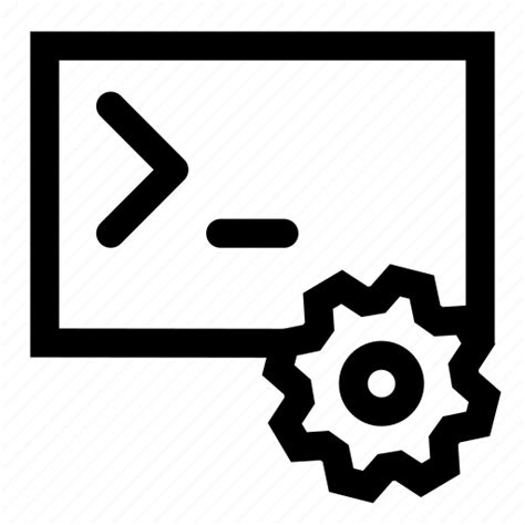 App Application Cmd Command Line Linux Options Terminal Icon