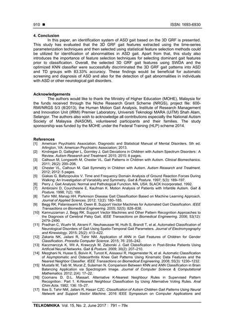 Autism Spectrum Disorders Gait Identification Using Ground Reaction Forces Pdf