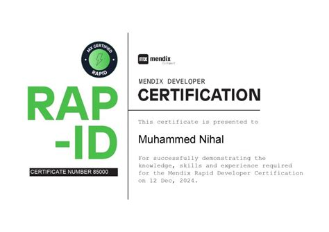 Nihal Althaf On Linkedin Mendix Lowcode Certification Development