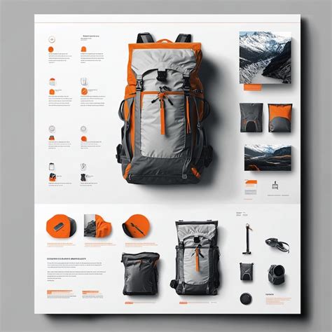 Modular Travel Backpack Set Premium Ai Generated Image