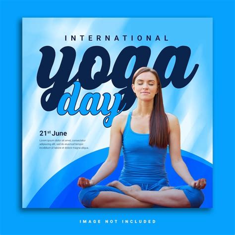 국제 요가의 날 포스터 프리미엄 Psd 파일