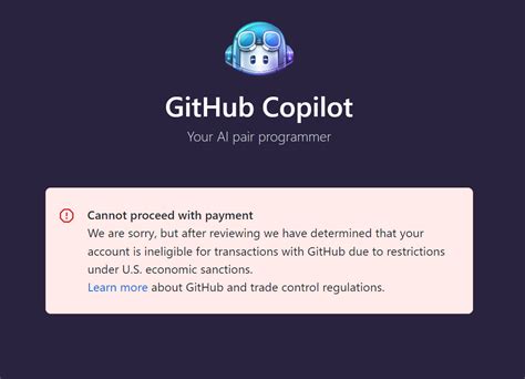 Cant Proceed Copilot Payment In Belarus · Community · Discussion