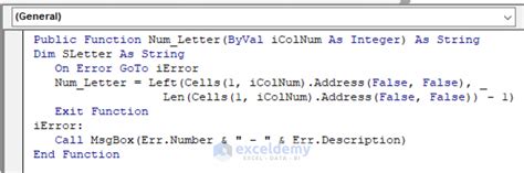 Vba To Convert Column Number To Letter In Excel 3 Methods