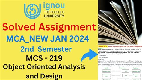 Mcs 219 Solved Assignment Mcanew 2nd Semester Solvedassignments