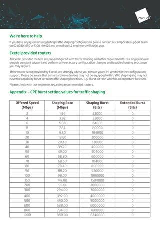 Traffic Shaping Guidelines PDF Computer Networking Computing