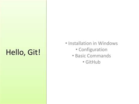 Hello Git Pptx Operating Systems Computer Software And Applications