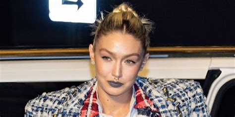 Gigi Hadid Makes A Case For Grey Lipstick This Autumn