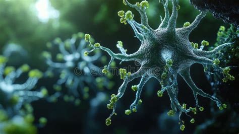 Artistic Depiction Of Neuron Pathways Strengthening With Natural