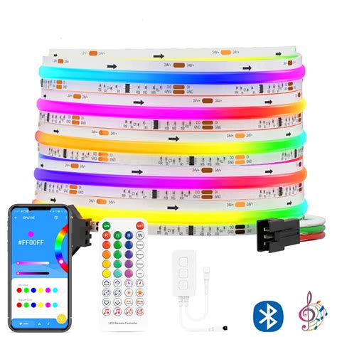 Smart LED Strips WiFi Bluetooth RGBIC FCOB Light Kit LED Strip Lights Alexa Google Home