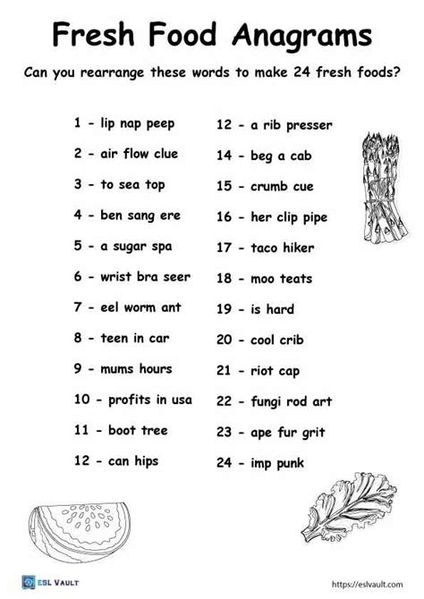 246 Free Printable Anagrams Puzzles Pdf Esl Vault