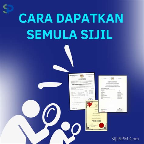 Cara Dapatkan Semula Sijil Sijil Spm