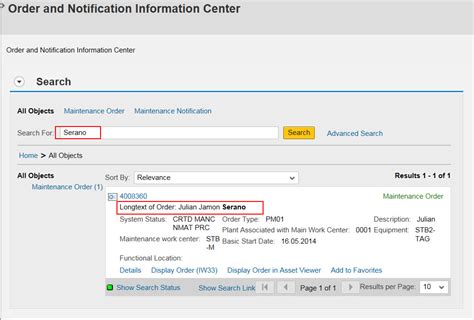 Searching For Orders By Description Long Text Sap Community