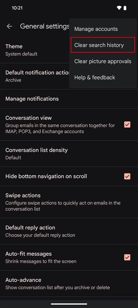 How To Delete Your Gmail Search History Android Authority