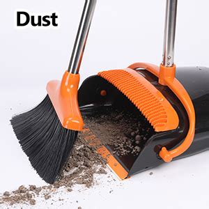 Xxxflower Broom And Dustpan Set With Long Handle Light