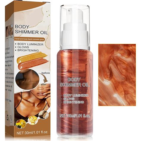 Body Shimmer Oil Luminizer Face And Body Waterproof