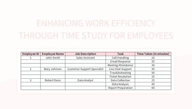 Free Time Study Templates For Google Sheets And Microsoft Excel Slidesdocs