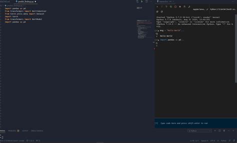 is there a way to have a full repl or console for vs code python