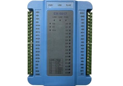 eX-5000 USB-, Ethernet-, RS232/485-Remote-I/O-Module
