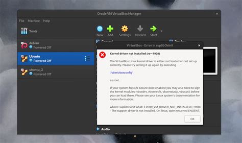Virtualbox Stopped Working