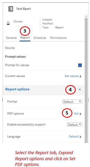 Cognos Quick Tip Setting Size And Securing Cognos PDF Output Versions How Business