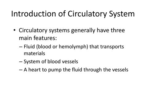 Blood Circulatory Sytem Ppt