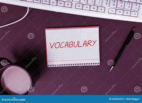 Writing Displaying Text Vocabulary Conceptual Photo Collection Of