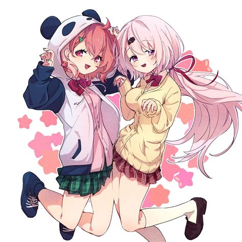 Shiina Yuika Sasaki Saku Shiina Yuika And Sasaki Saku Nijisanji