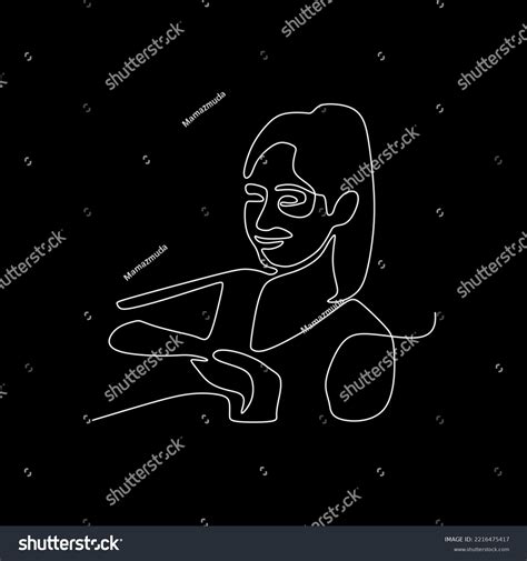 Vector Continuous Line Beautiful Sexy Stylish Stock Vector Royalty