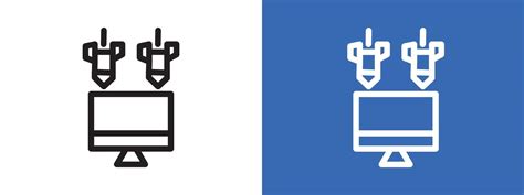 Ddos Logo Sign Set Outline 48258413 Vector Art At Vecteezy