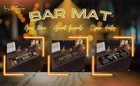 Thuypt Personalized Bourbon Bar Mat For Countertops Runner