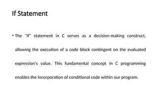 C Programming Control Statements In C Pgm PPT