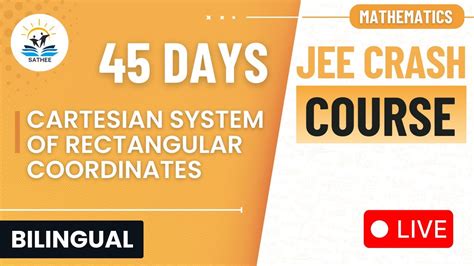 Mathematics For Jee Main 2025 Cartesian System Of Rectangular Coordinates Bilingual Youtube