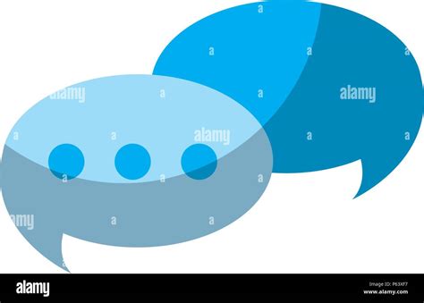 Chat Bubbles Tect Communication Message Vector Illustration Stock