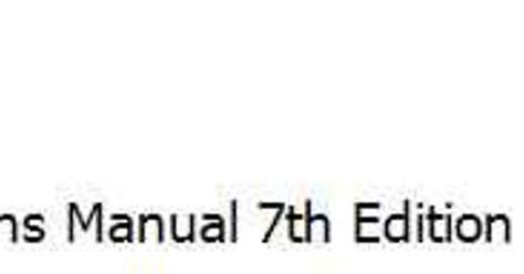 General Chemistry Solutions Manual 7th Edition Imgur