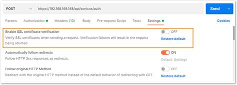 Sonicos Api To Restart The Sonicwall Using Postman And Curl
