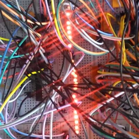 home made 8 bit cpu is a wiry blinky build hackaday