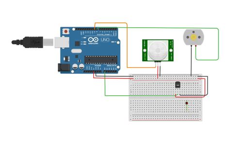 Circuit Design Fan Control Tinkercad