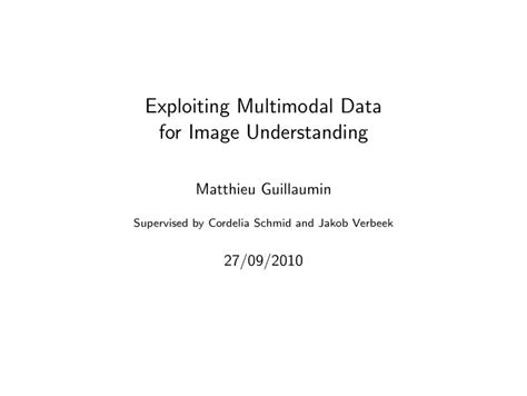 [ppt] exploiting multimodal data for image understanding matthieu powerpoint presentation 905388