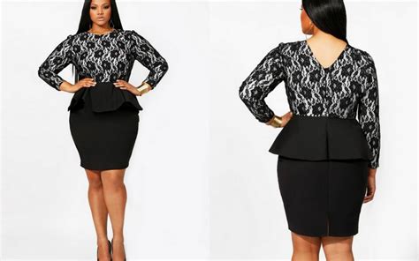 Plus Size Peplum Dress Picture Collection