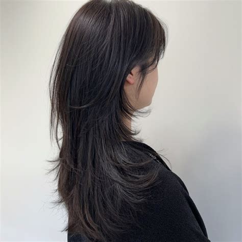 더운여름 중간머리 레이어드컷 가볍게 레이어드 허쉬컷 네이버 블로그