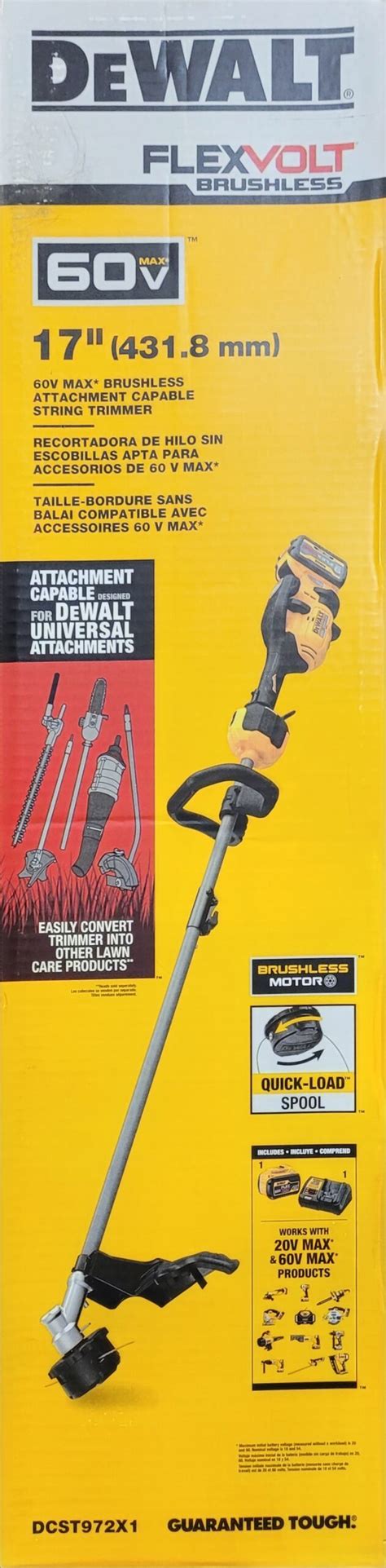 DeWALT V MAX In Brushless Attachment Capable String Trimmer Kit Five Star Ranch Home