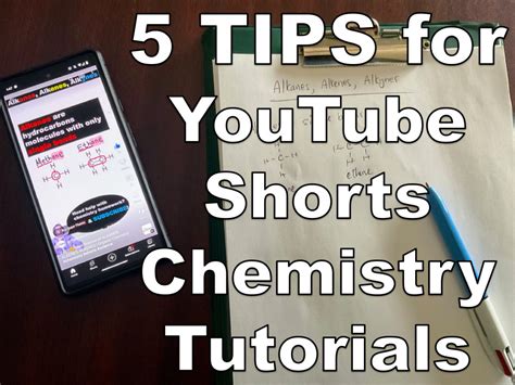 Five Tips For Creating Chemistry Tutorials On Youtube Shorts Chemical