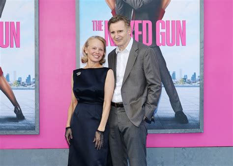 Liam Neeson Gushes Over Girlfriend Pamela Anderson Us Weekly
