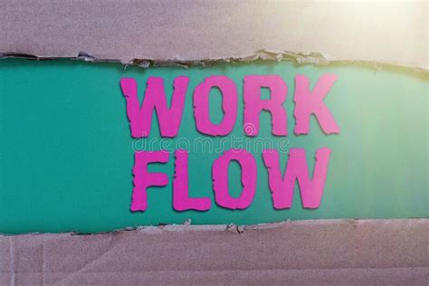 Inspiration Showing Sign Work Flow Conceptual Photo Continuity Of A Certain Task To And From An