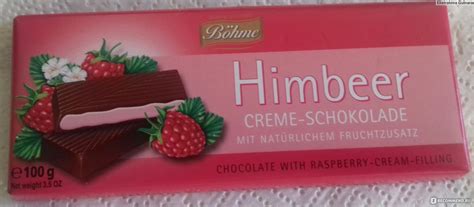 Шоколад Bohme Himbeer creme-schokolade. Со вкусом малины. - «Böhme ...