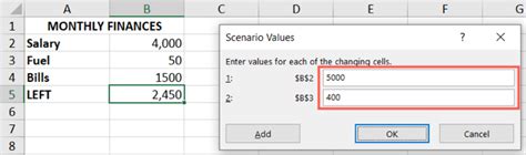 how to use the scenario manager in microsoft excel