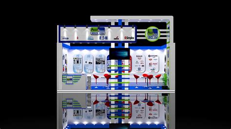 3d stall visualization behance